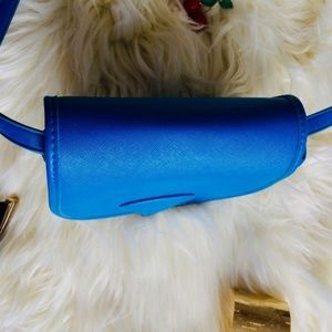 ASOS | Bags | Royal Blue English Saddle Faux Leather Cross Body | Poshmark